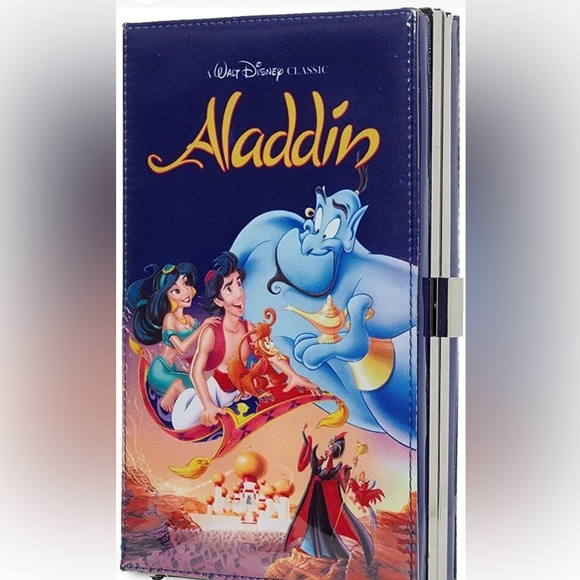 Disney | Bags | Nwt Disney Aladdin Vhs Purse Clutch | Poshmark